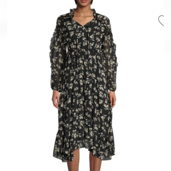 Moonsea | Dresses | Moonsea Floral Ruffle Dress | Poshmark